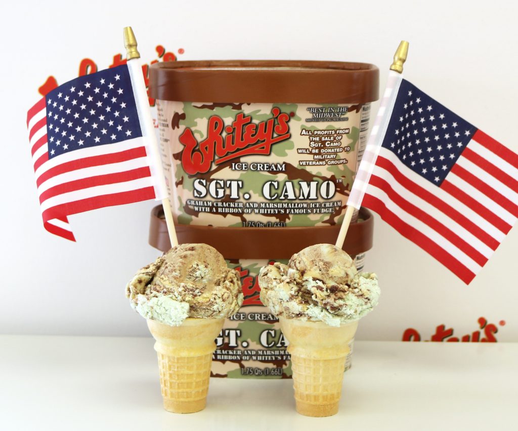 Sgt. Camo Ice Cream - Whitey's Ice Cream