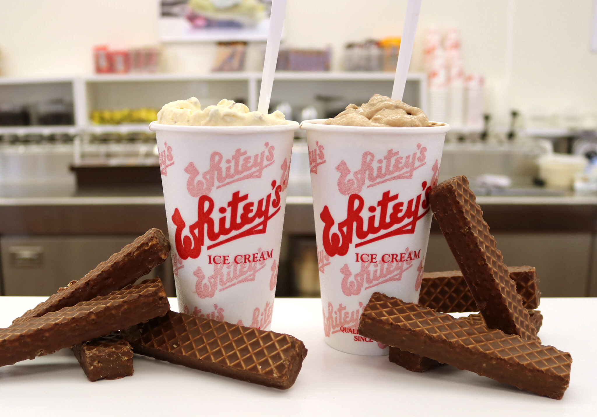 February Treat of the Month... Nutty Buddy Shake - Whitey's Ice Cream
