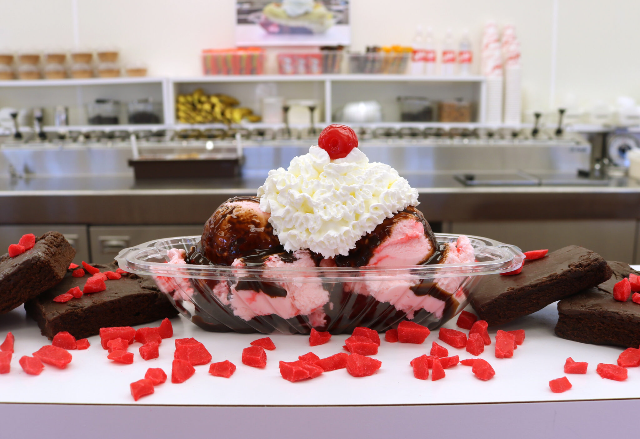 December Treat of the Month... Peppermint Brownie Under Sundae - Whitey ...