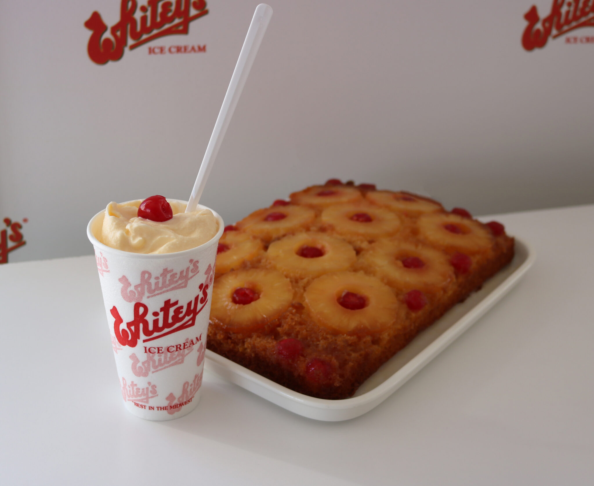 March Treat of the Month... Pineapple Upside Down Cake Shake - Whitey's ...